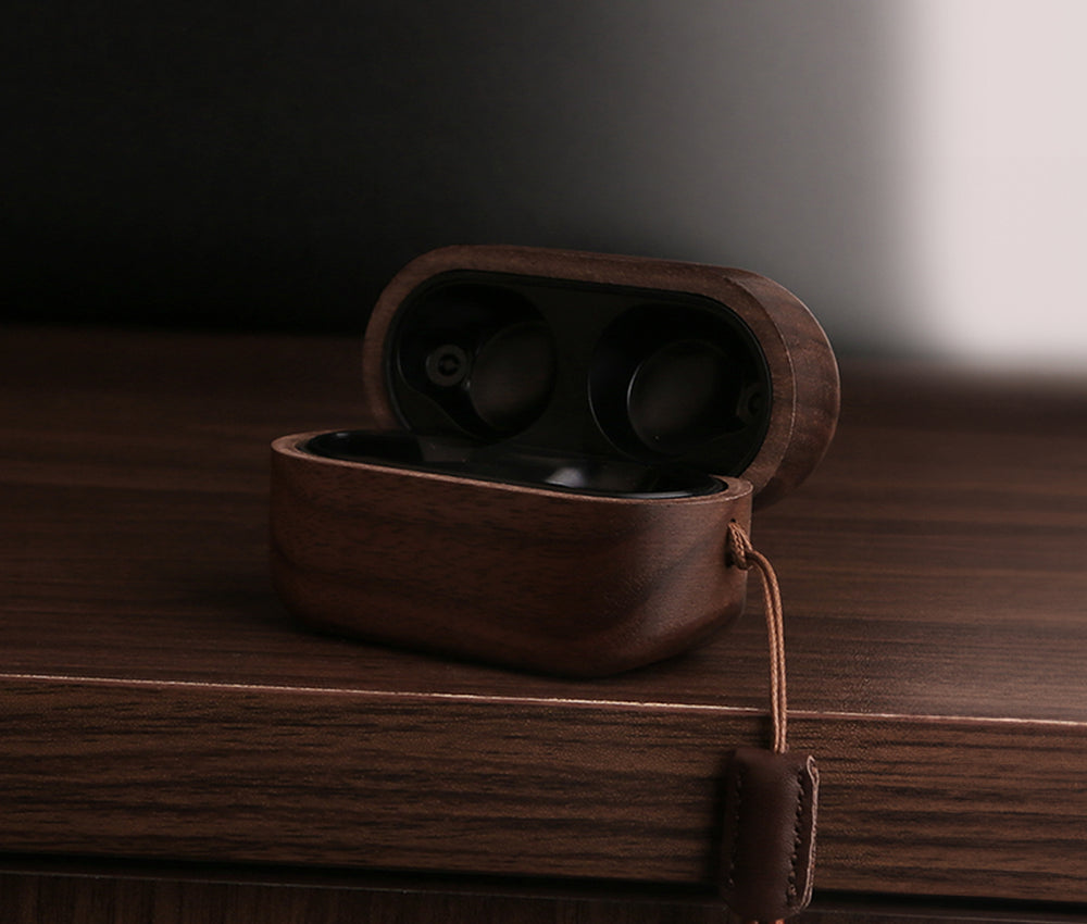 Wood Sony Earbuds Case, designed for Sony WF-1000XM4 & WF-1000XM5